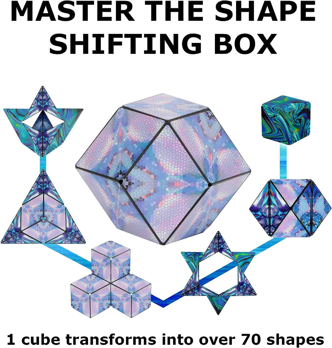 SHASHIBO Shape Shifting Box - Art Series - Mystic Ocean - It's All A Gift